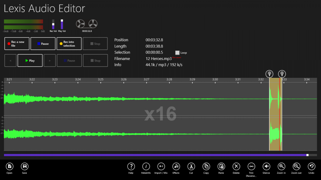 Windows – Lexis Audio Editor