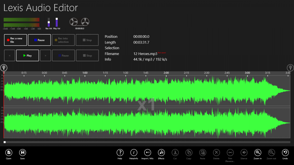 Windows – Lexis Audio Editor