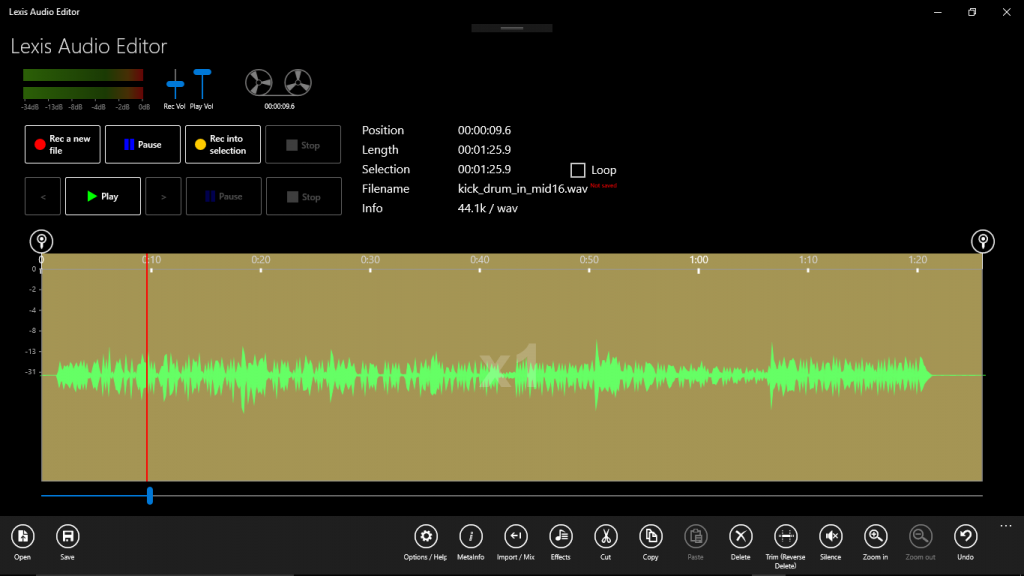 Windows – Lexis Audio Editor