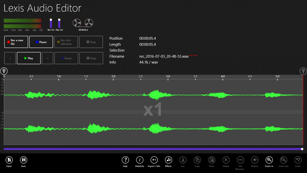 Windows – Lexis Audio Editor