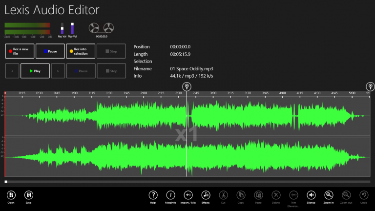 Windows – Lexis Audio Editor