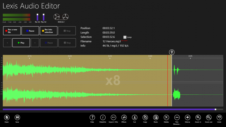 Windows – Lexis Audio Editor