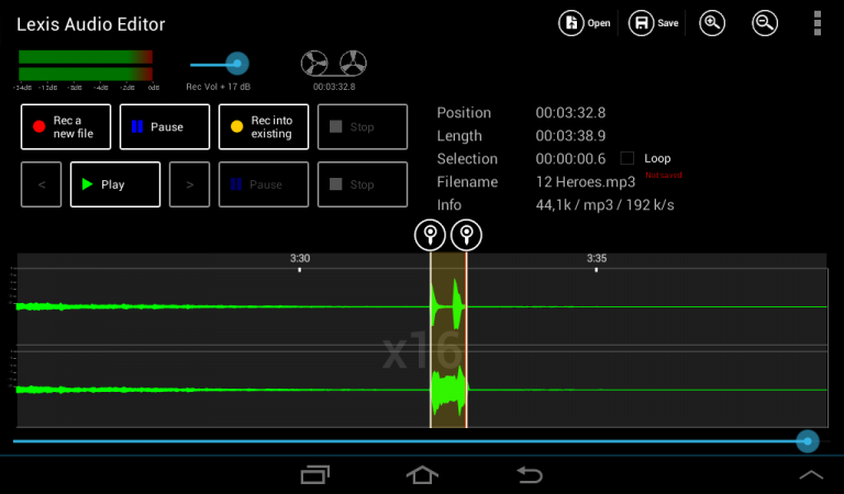 Tutorial Android – Lexis Audio Editor