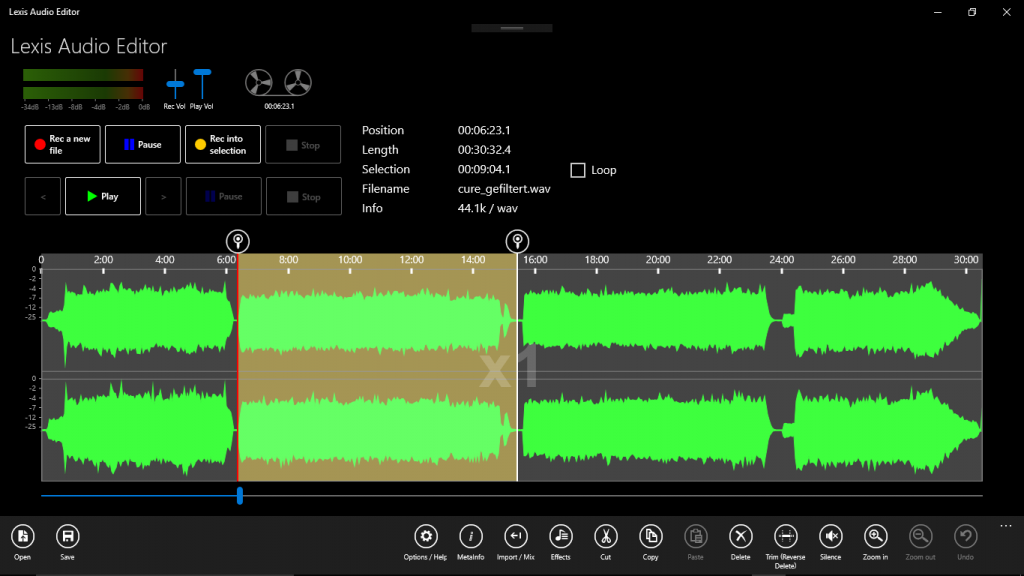 Windows – Lexis Audio Editor